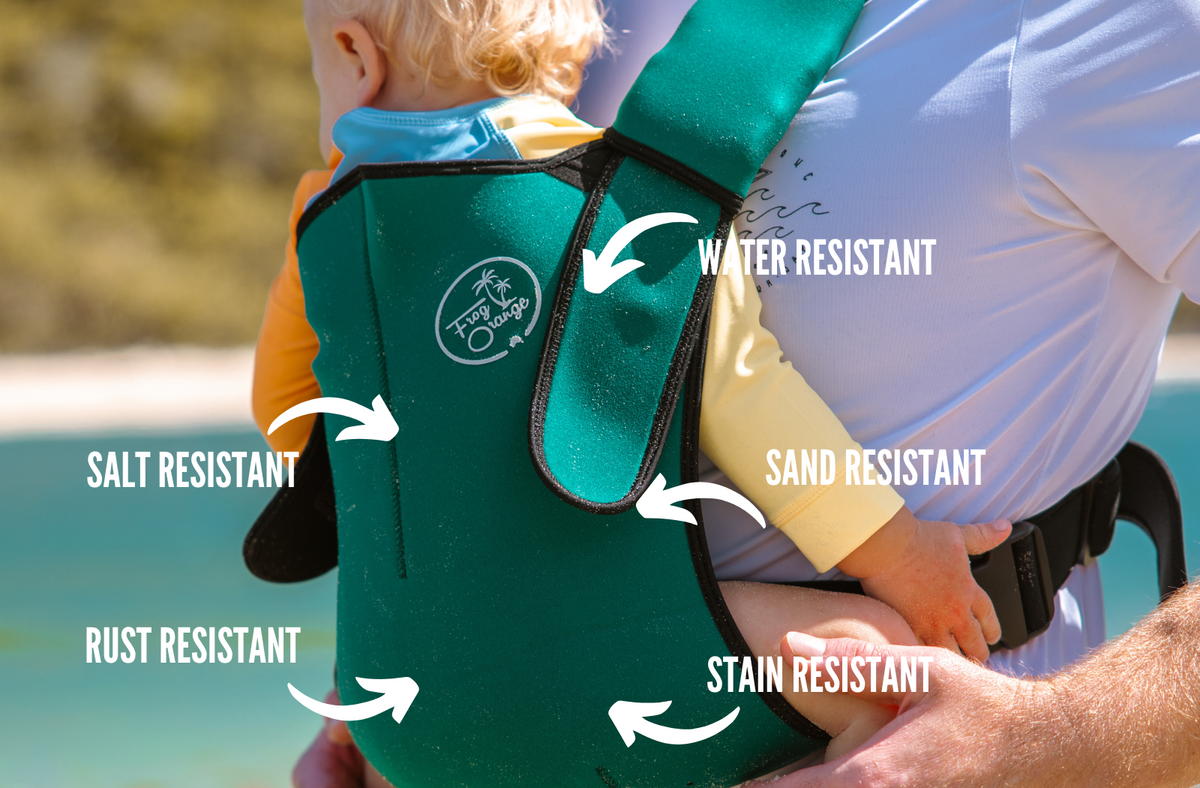 FROG ORANGE | Australia's #1 All-Seasons Wetsuit Baby Carrier – Frog Orange